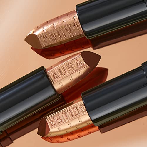 LAURA GELLER NEW YORK Gorgeous in Gold Rich Full-Coverage Lipstick, Limited Edition Gold Frosted Lip Color, Brilliant in Blush