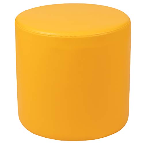 Flash Furniture Soft Seating Collaborative Circle for Classrooms and Common Spaces - 18" Seat Height (Yellow)