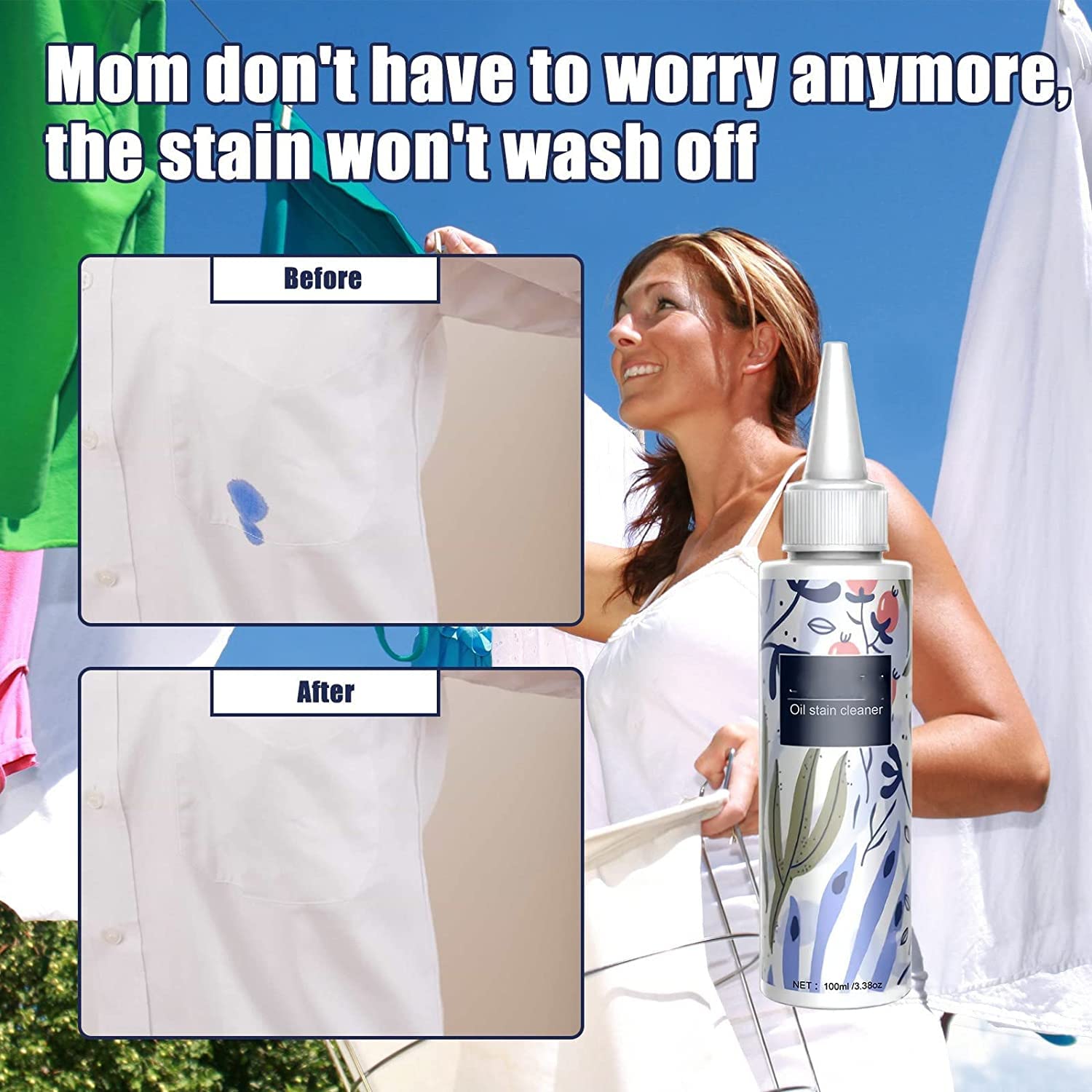 100ml Clothes Grease Stain Remover Nml Clothes Grease Stain Remover, Clothes Grease Stain Remover, Clothes Stain Remover(1 pc)