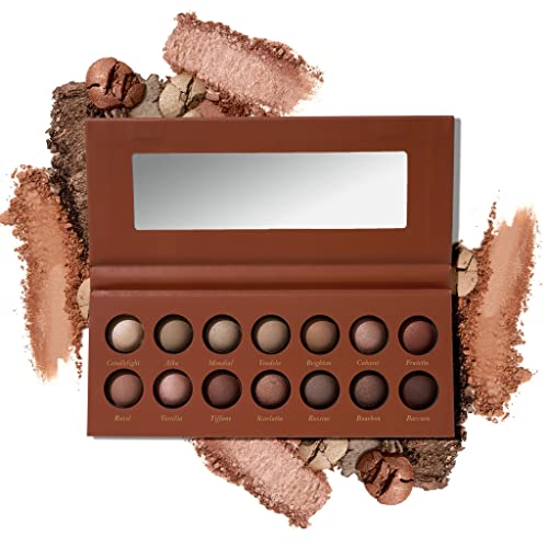 LAURA GELLER The Delectables Romance in Rose Baked Eyeshadow Palette | 14 Pigmented Eyeshadows Blendable Natural Look