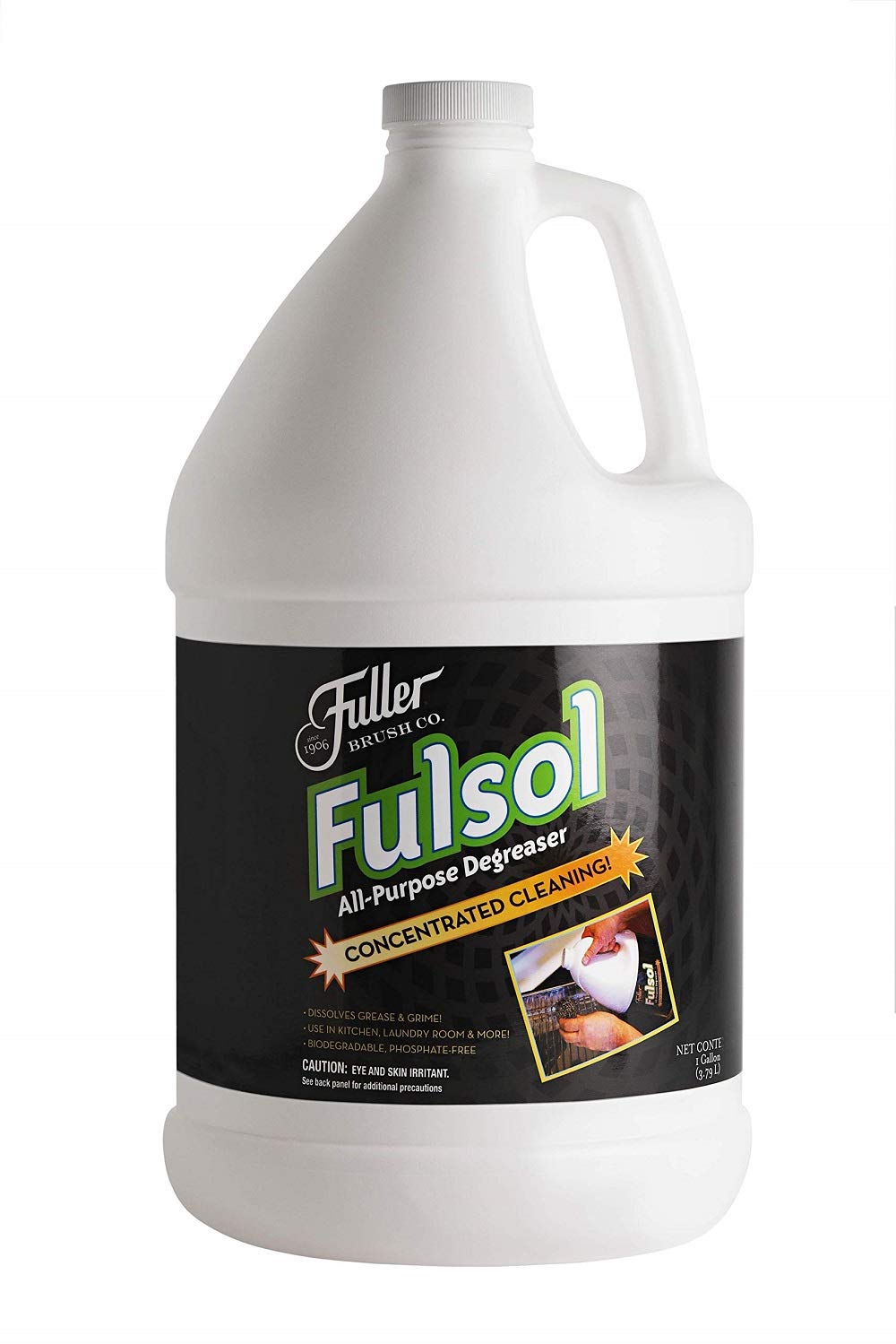 Fuller Brush Fulsol Degreaser – Dissolves Grease & Grime – Makes 60 Gallons of Cleaning Solution - 1 Gallon