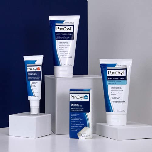 PanOxyl PM Overnight Spot Patches, Advanced Hydrocolloid Healing Technology, Fragrance Free, 40 Count