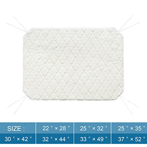 Elevated Dog Bed Pad Waterproof 2 Pack (25" X32"), Soft Plush Dog Pet Pad for Dog Cot Bed, Machine Washable Dog/Cat Beds Pad with Corner Straps, Waterproof (Pad Only, Bed not Included)