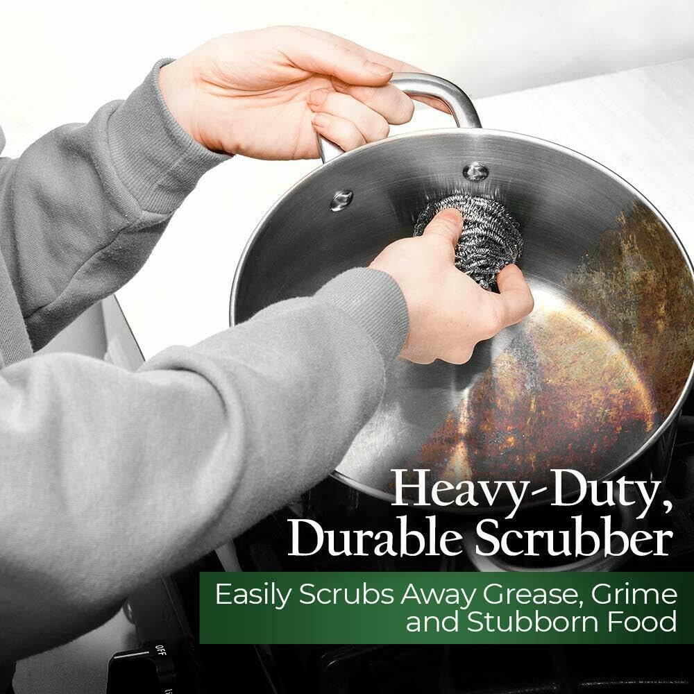 Stanley Home Products Degreaser Concentrate (32 fl. oz.) with Stainless Steel Kitchen & Kettle Cleaner Sponges – Removes Grease & Grime