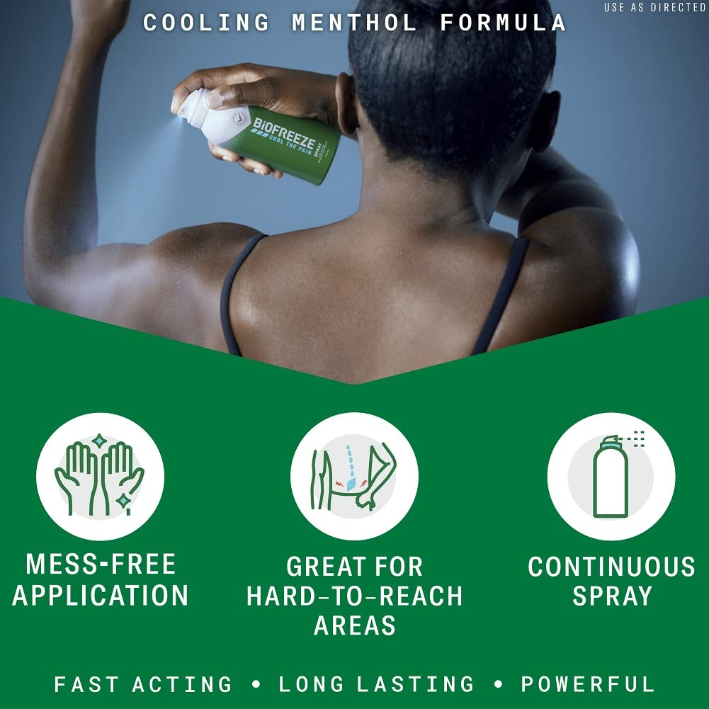 Biofreeze Pain Relief Roll-On, Gel & Spray, Knee & Lower Back Pain Relief, Sore Muscle Relief, Neck Pain Relief, FSA Eligible, Assortment Pack (Menthol 3 FL OZ Roll-On, 4 FL OZ Gel, 4 FL OZ Spray)