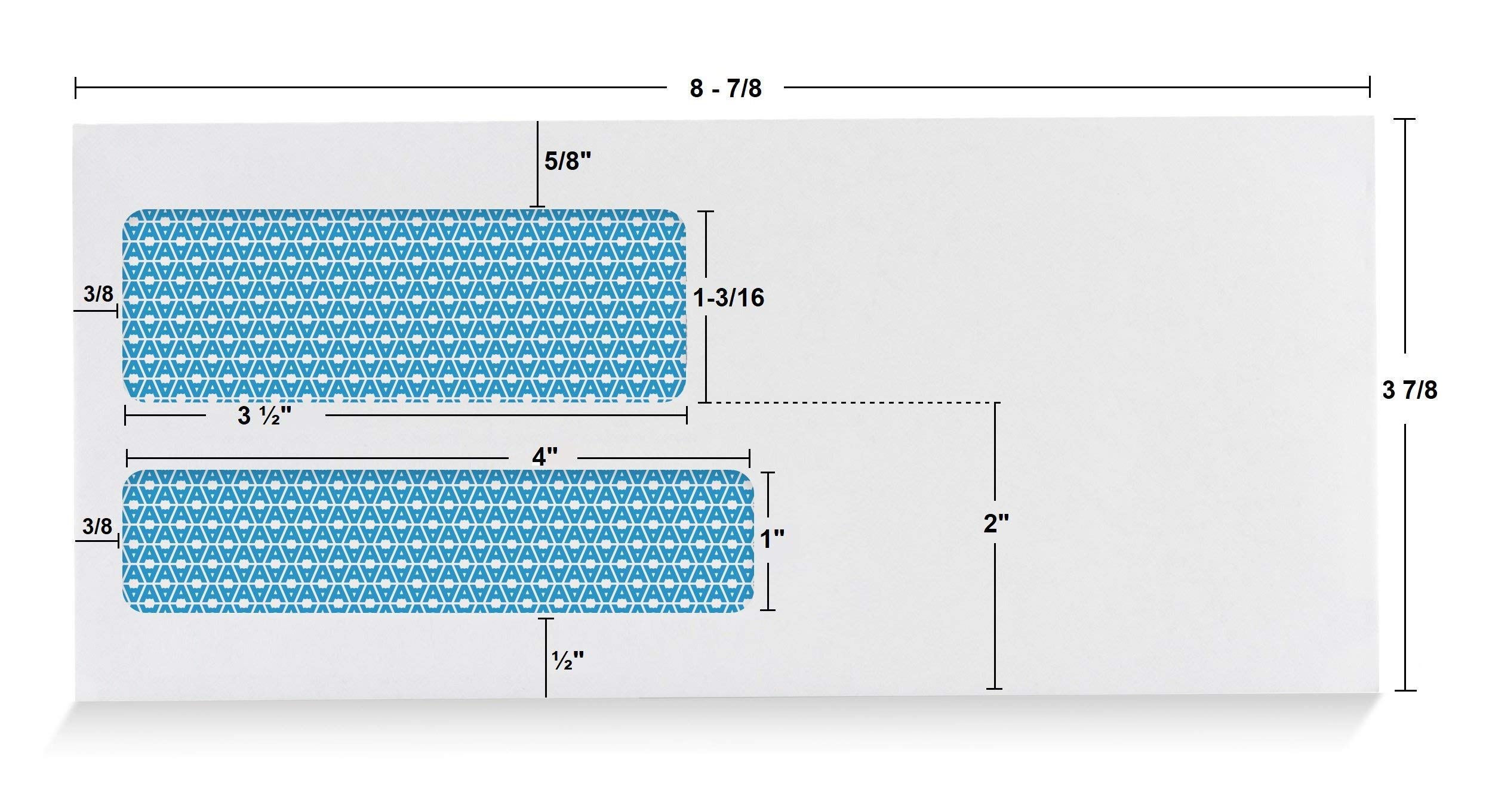 500#9 FLIP & SEAL Double Window Security Envelopes - for Invoices, Statements & Documents, Self-Sealing Adhesive Seal, Security Tinted, Size 3-7/8 x 8-7/8-24 LB - 500 Count (30109)