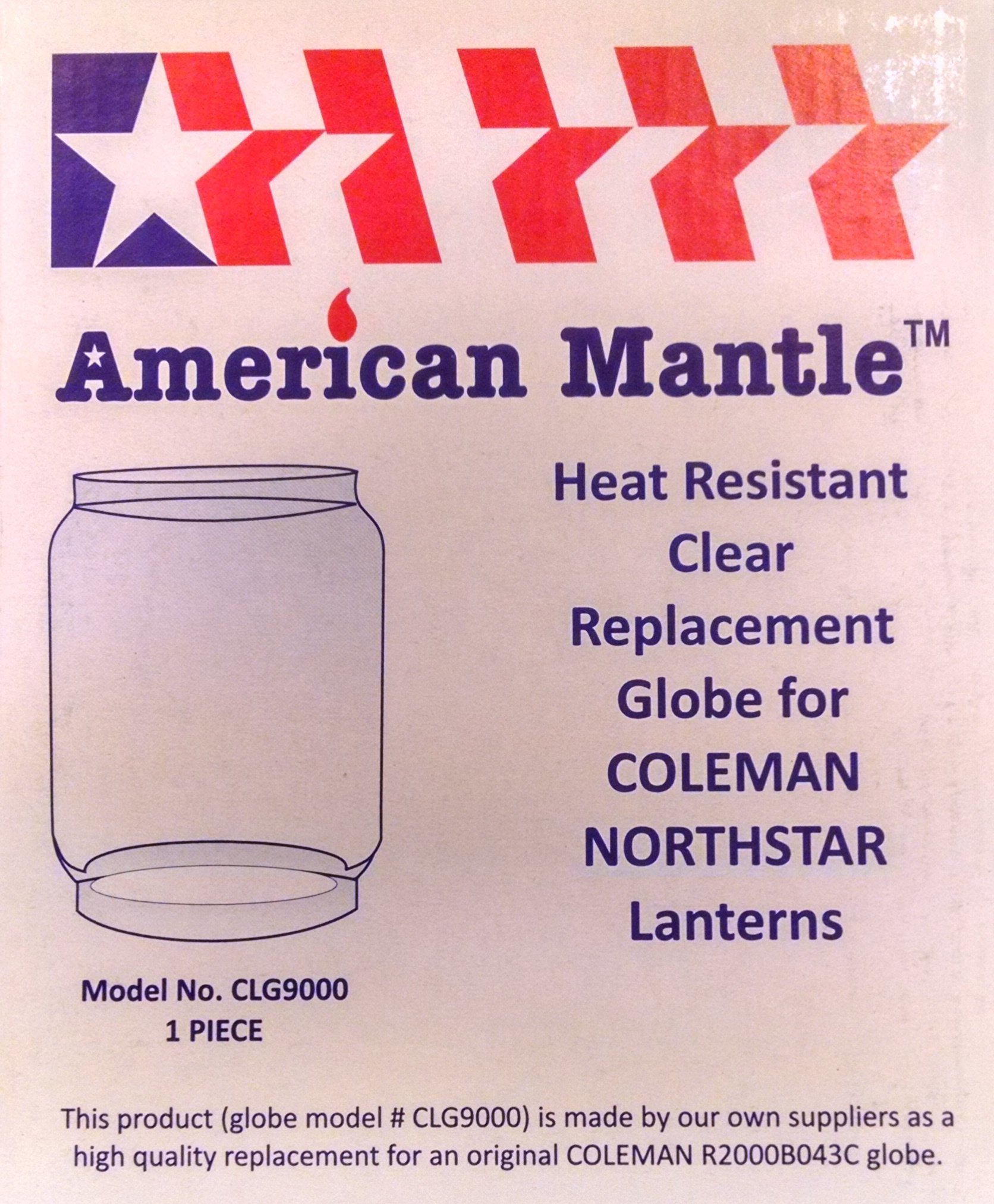 Replacement Lantern Globe for COLEMAN NORTHSTAR Lanterns