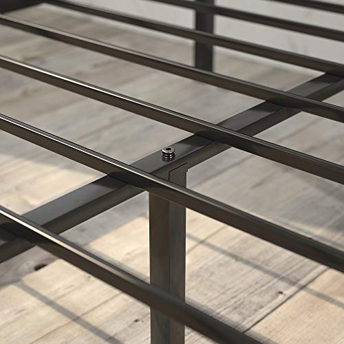 ZINUS Patricia Black Metal Canopy Platform Bed Frame / Mattress Foundation with Steel Slat Support / No Box Spring Needed / Easy Assembly, Full