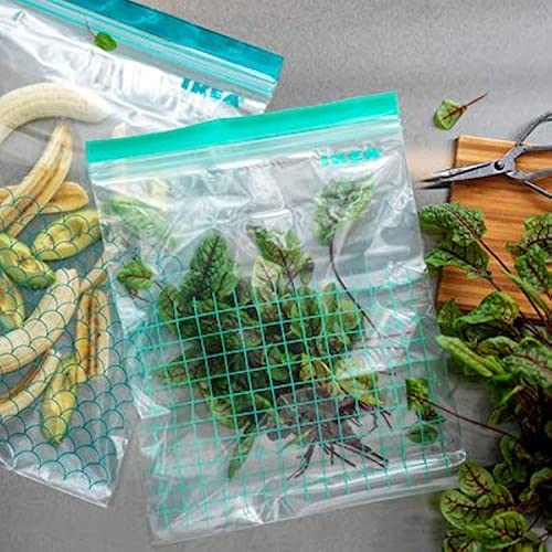2 Sets of Ikea ISTAD Bags, Freezer Safe, Reusable Food Storage Bags and Household Storage Bags