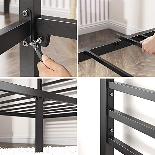 ZINUS Patricia Black Metal Canopy Platform Bed Frame / Mattress Foundation with Steel Slat Support / No Box Spring Needed / Easy Assembly, Full