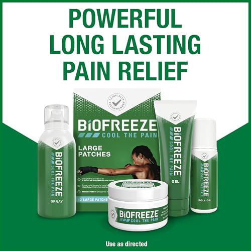 Biofreeze Pain Relief Roll-On, Arthritis Pain Reliver, Knee & Lower Back Pain Relief, Sore Muscle Relief, Neck Pain Relief, FSA Eligible, 2 Pack (3 FL OZ Biofreeze Menthol Roll-On)
