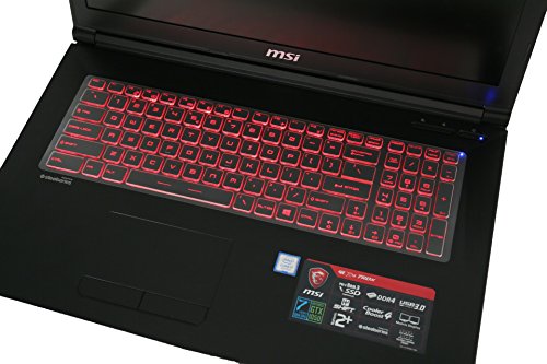 Keyboard Cover for MSI GE77HX GE77 GE76 GE75 Raider, Stealth GS76 GS75, Vector GP76 GP76HX, Leopard GP75 GL75 GL65, GF75 GE66 GT76 GS73 Series Gaming Laptop, MSI GE76 Keyboard Skin Protector - TPU