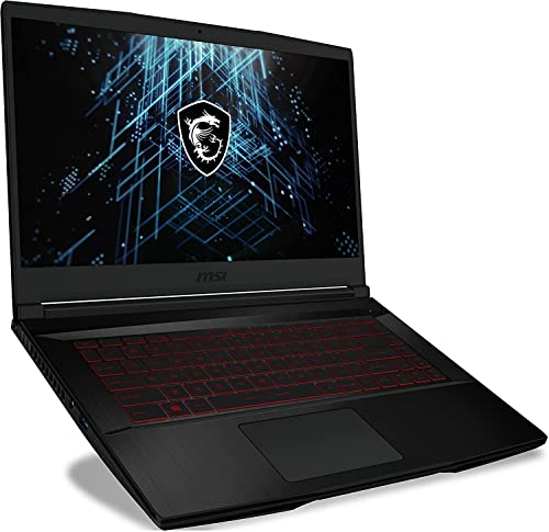MSI GV15 15.6 Inch 144Hz Gaming Laptop, Intel Core i5-11400H, NVIDIA GeForce GTX 1650, 16GB RAM, 512GB SSD, Wi-Fi 6, Win 11, Bundle with JAWFOAL