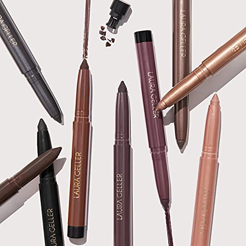 LAURA GELLER NEW YORK Kajal Longwear Kohl Eyeliner Pencil with Caffeine, Smooth & Blendable Makeup, Petal Pink