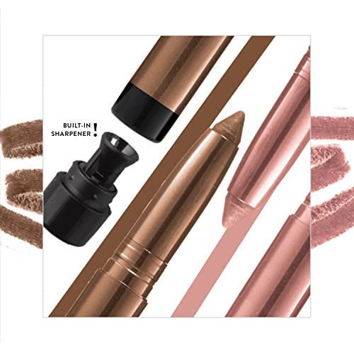 LAURA GELLER NEW YORK Kajal Longwear Kohl Eyeliner Pencil with Caffeine, Smooth & Blendable Makeup, Petal Pink