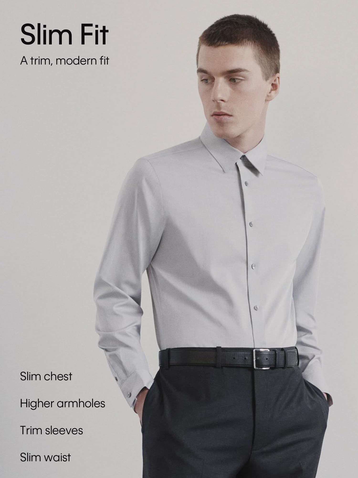 Calvin Klein Men's Non Iron Regular Fit Herringbone French Cuff Dress Shirt, White, 17.5" Neck 34"-35" Sleeve