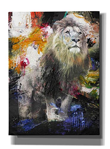 Epic Graffiti 'Lion' by Design Fabrikken, Giclee Canvas Wall Art, 40"x54"