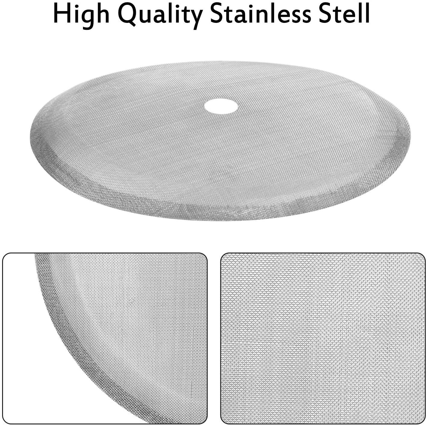 Meelio 6 Pieces French Press Replacement Filters Mesh Filters Replacement, Stainless Steel French Press Replacement Screen for 12 oz / 350 ml / 1 Cup French Press Coffee Makers and Tea Machines