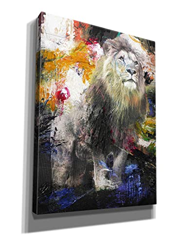 Epic Graffiti 'Lion' by Design Fabrikken, Giclee Canvas Wall Art, 40"x54"