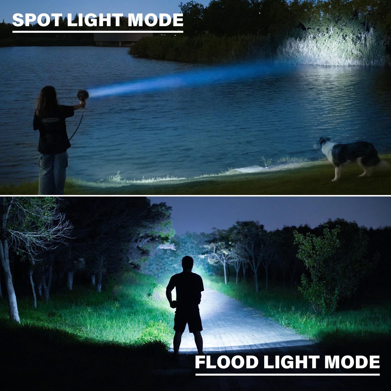 GOODSMANN TACTICPRO Powerful 2000 Lumen HID Spotlight/Floodlight Automotive/Garage/Emergency/Boating/Fishing/Hunting/Camping/Hiking/Patrolling Spotlight 9924-0011-06