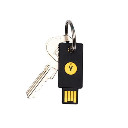 Yubico - Security Key NFC - Basic Compatibility - Multi-factor authentication (MFA) Security Key, Connect via USB-A or NFC, FIDO Certified