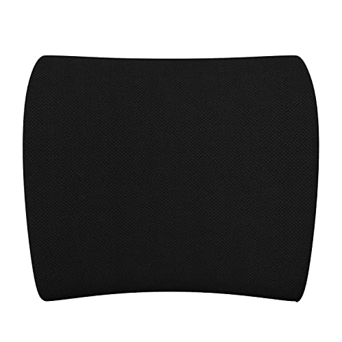 Flash Furniture Rey Lumbar Support Back Pillow Office Chair and Car Seat Cushion with Adjustable Straps and CertiPUR-US Certified Memory Foam, Set of 1, Black