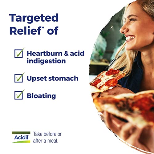 Boiron Acidil On The Go for Relief of Acid Reflux, Heartburn, Indigestion, Bloating, and Upset Stomach - 2 Count (160 Pellets)
