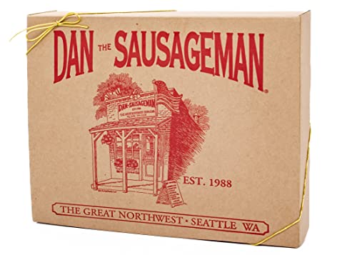 Dan the Sausageman’s Party Gift Basket Assortment Fresh Summer Sausage, Mustard and Cheese.