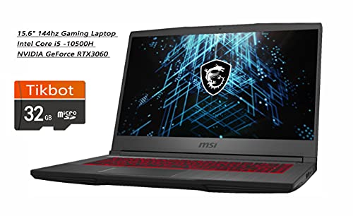 MSI GF65 15.6" 144hz Gaming Laptop - Intel Core i5-10500H NVIDIA GeForce RTX3060 Laptop GPU, Backlit Keyboard, Wi-Fi 6 Windows10. (16GB RAM|1TB PCIe SSD)