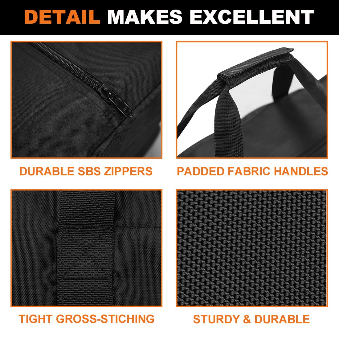 COOLBEBE 42" Sports Duffle Bag - 150L Extra Large Travel Duffel Luggage Bag with Upgrade Zipper, Sturdy & Water Resistant, Black