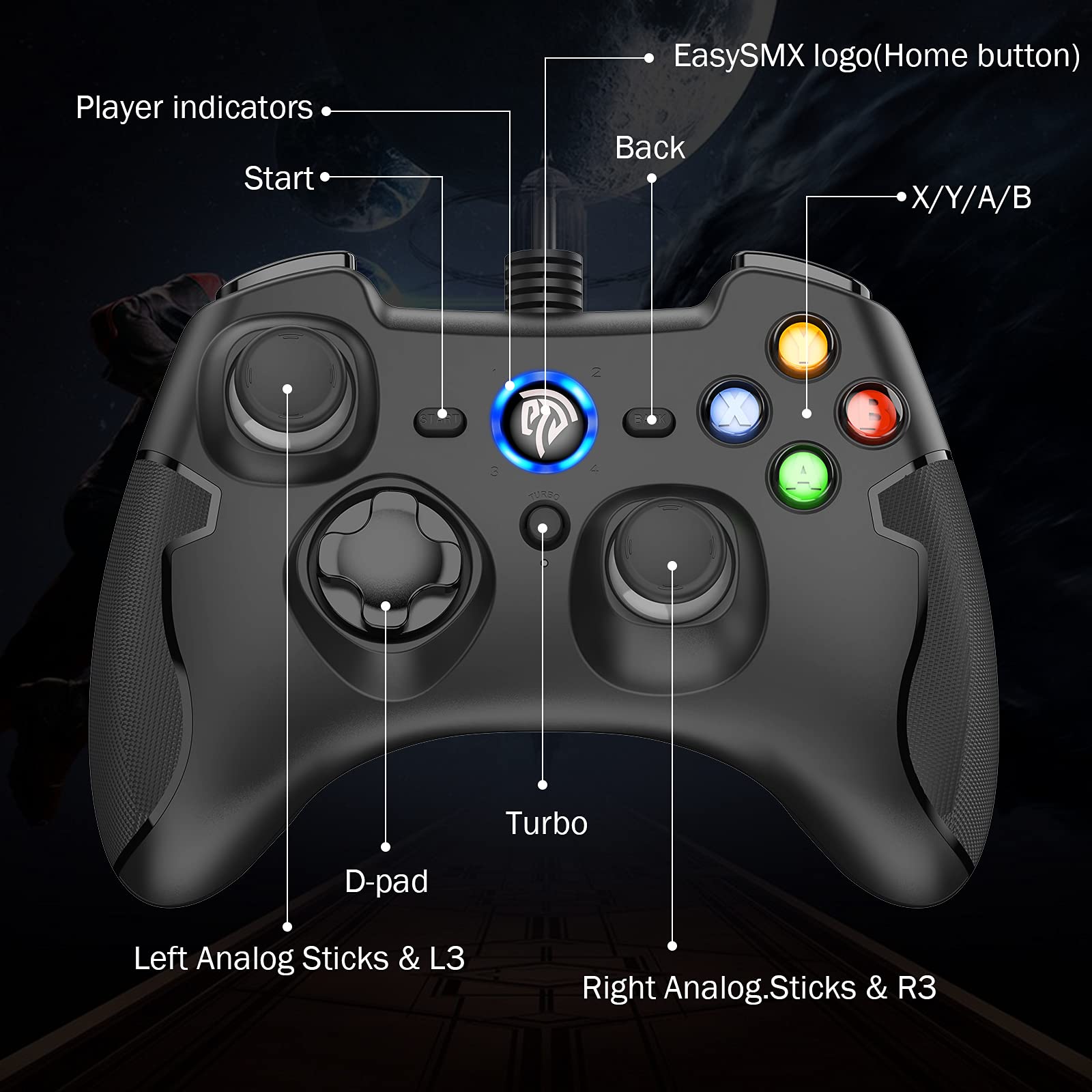 EasySMX Saving Kits- Wired Controller and Wireless Controller