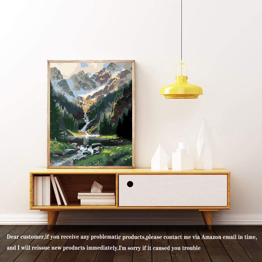 eniref Paint by Numbers for Adults, Drawing On Canvas Paintwork with Paintbrushes Acrylic Paints,Without Frame DIY Succulent Plants Oil Painting for Home Wall Decoration16x20 Inch