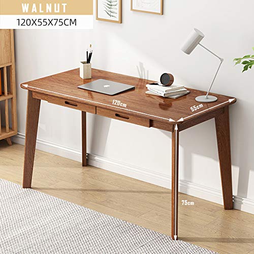 IOTXY Solid Wood Writing Desk - Home Office Workbench Desk with Drawer, Laptop Computer Work Study Table