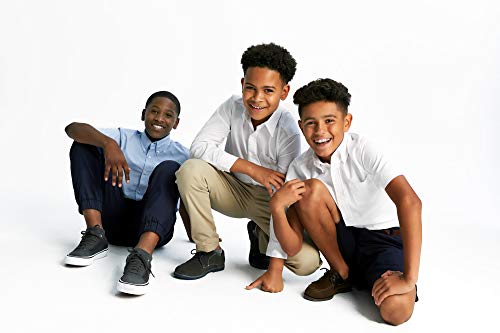 French Toast Boys Expandable Collar Dress With Long Sleeves (Standard & Husky) Button Down Shirt, White, 5 US