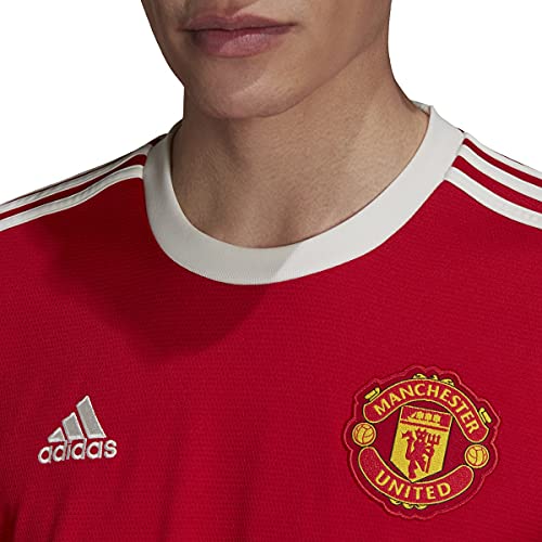 adidas Men's 2021-22 Manchester United Home Jersey (Real Red, Small)