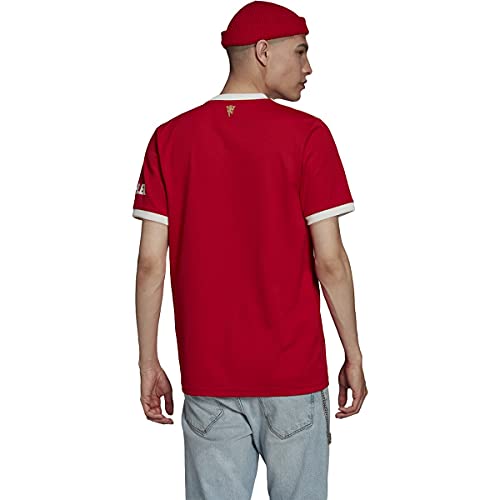 adidas Men's 2021-22 Manchester United Home Jersey (Real Red, Small)