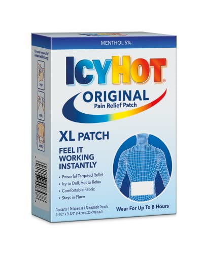Icy Hot Original XL Pain Relief Patch (3 Count) for Back and Large Areas