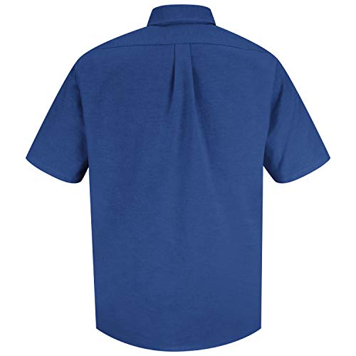 Red Kap mens Executive Oxford Dress Shirt, Short Sleeve Shirt, French Blue, 20 US
