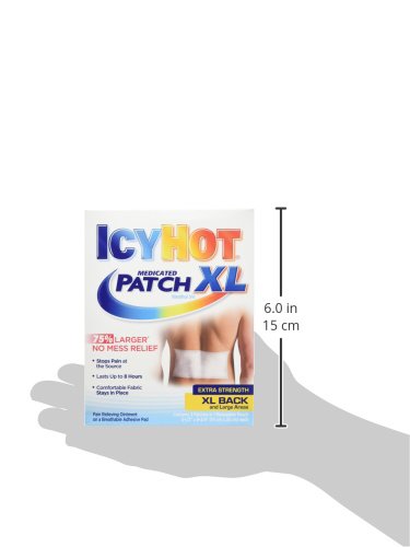 Icy Hot Original XL Pain Relief Patch (3 Count) for Back and Large Areas
