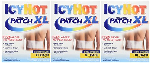 Icy Hot Original XL Pain Relief Patch (3 Count) for Back and Large Areas