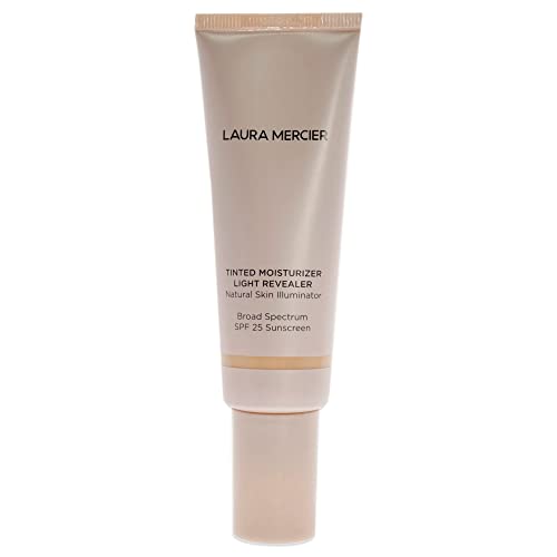 Laura Mercier Tinted Moisturizer Light Revealer Illuminator SPF 25-1W1 Porcelain Sunscreen Women 1.7 oz