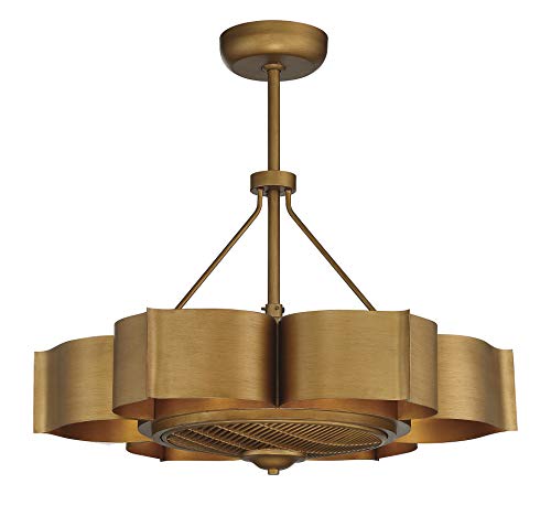 Savoy House 39-FD-125-54 Stockholm 6-Light Fandelier in Gold Patina (31" W x 12" H)