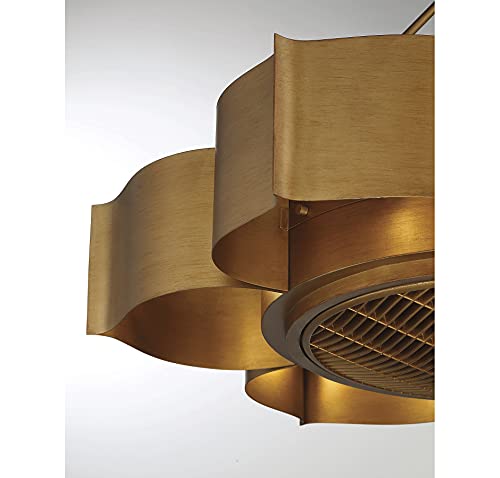 Savoy House 39-FD-125-54 Stockholm 6-Light Fandelier in Gold Patina (31" W x 12" H)