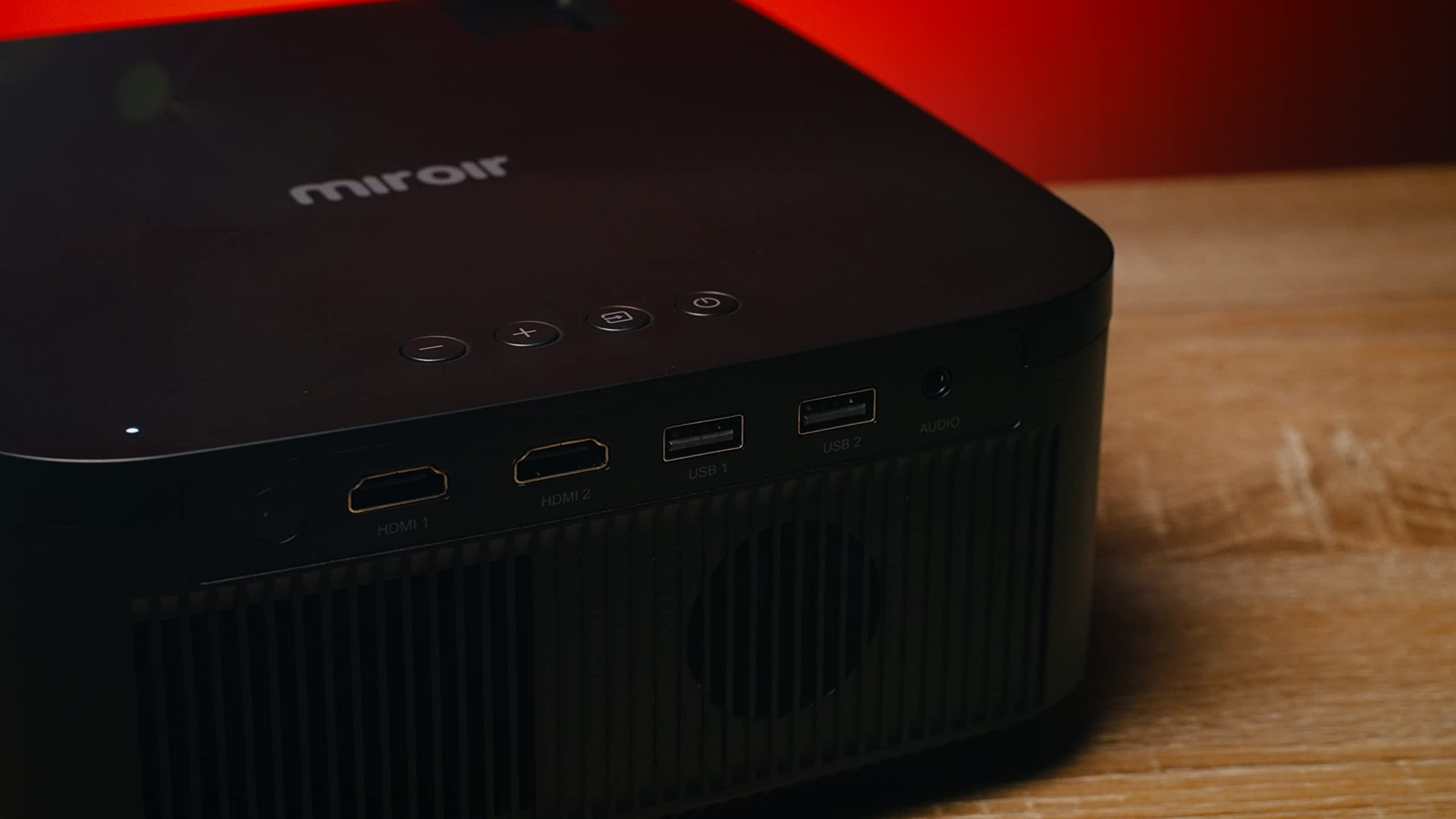 Miroir L300 1080p (Native Resolution) Full HD LCD Portable Projector, Built-in Speaker, LED Lamp, 2X HDMI