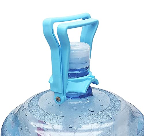 Anzline Multifunctional Advanced Ergonomic 5 Gallon Water Bottle Handle,Drinking Water Bottle Handle,Fit 5 Gallon Water Bottle Caps,5 Gal Bottle Carrier,Water Bottle Lift with Handle (Blue)