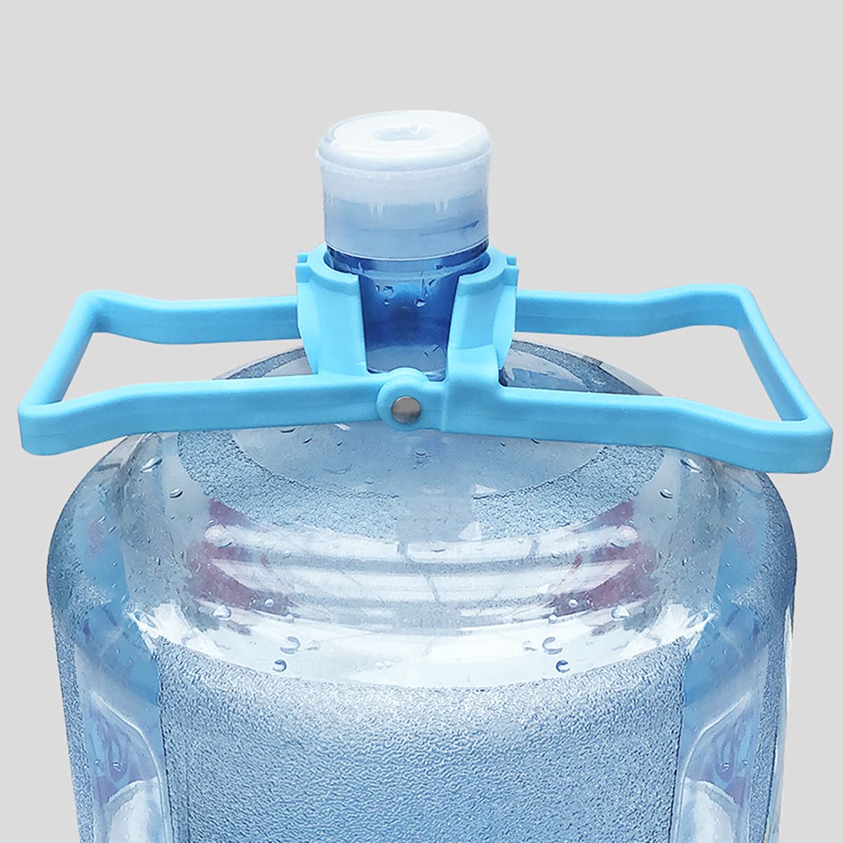 Anzline Multifunctional Advanced Ergonomic 5 Gallon Water Bottle Handle,Drinking Water Bottle Handle,Fit 5 Gallon Water Bottle Caps,5 Gal Bottle Carrier,Water Bottle Lift with Handle (Blue)
