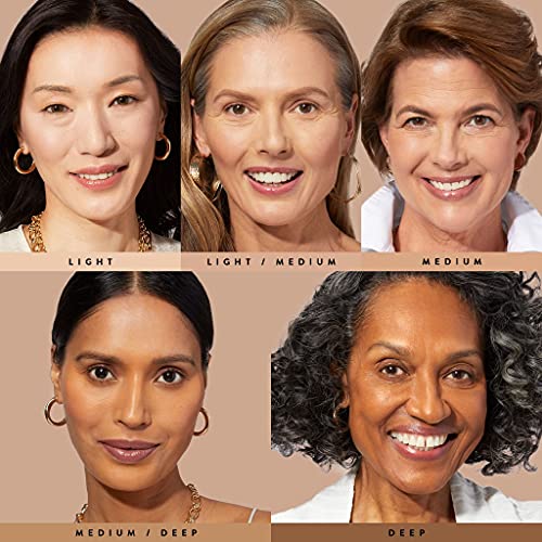 LAURA GELLER NEW YORK Quench-n-Tint Hydrating Foundation - Light/Medium - Sheer to Light Buildable Coverage - Natural Glow Finish - Lightweight Formula with Hyaluronic Acid