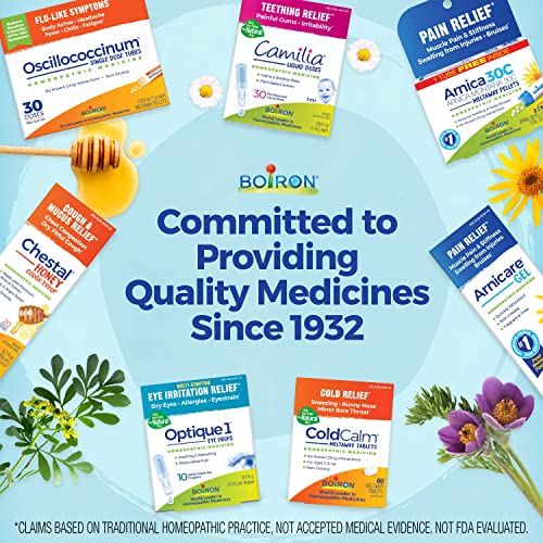 Boiron ColdCalm On The Go Cold Relief for Sneezing, Runny Nose, Nasal Congestion, and Sore Throat - 2 Count (160 Pellets)