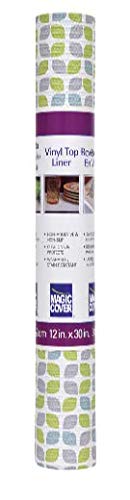 Magic Cover Non-Adhesive Vinyl Top Liner Cardiff Gray (2 Rolls) 12in X 30in