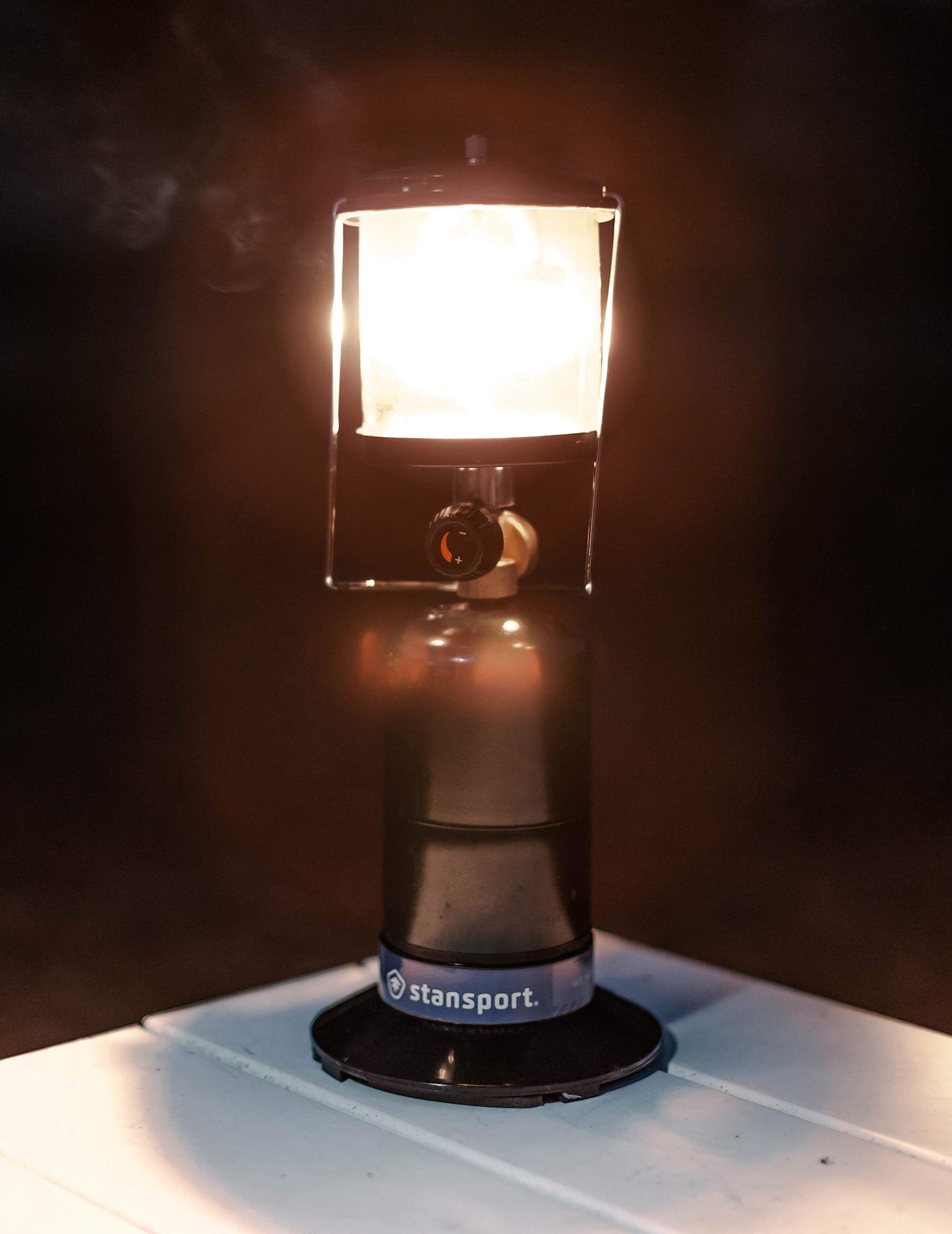 Stansport Double Mantle Propane Lantern (170),Black